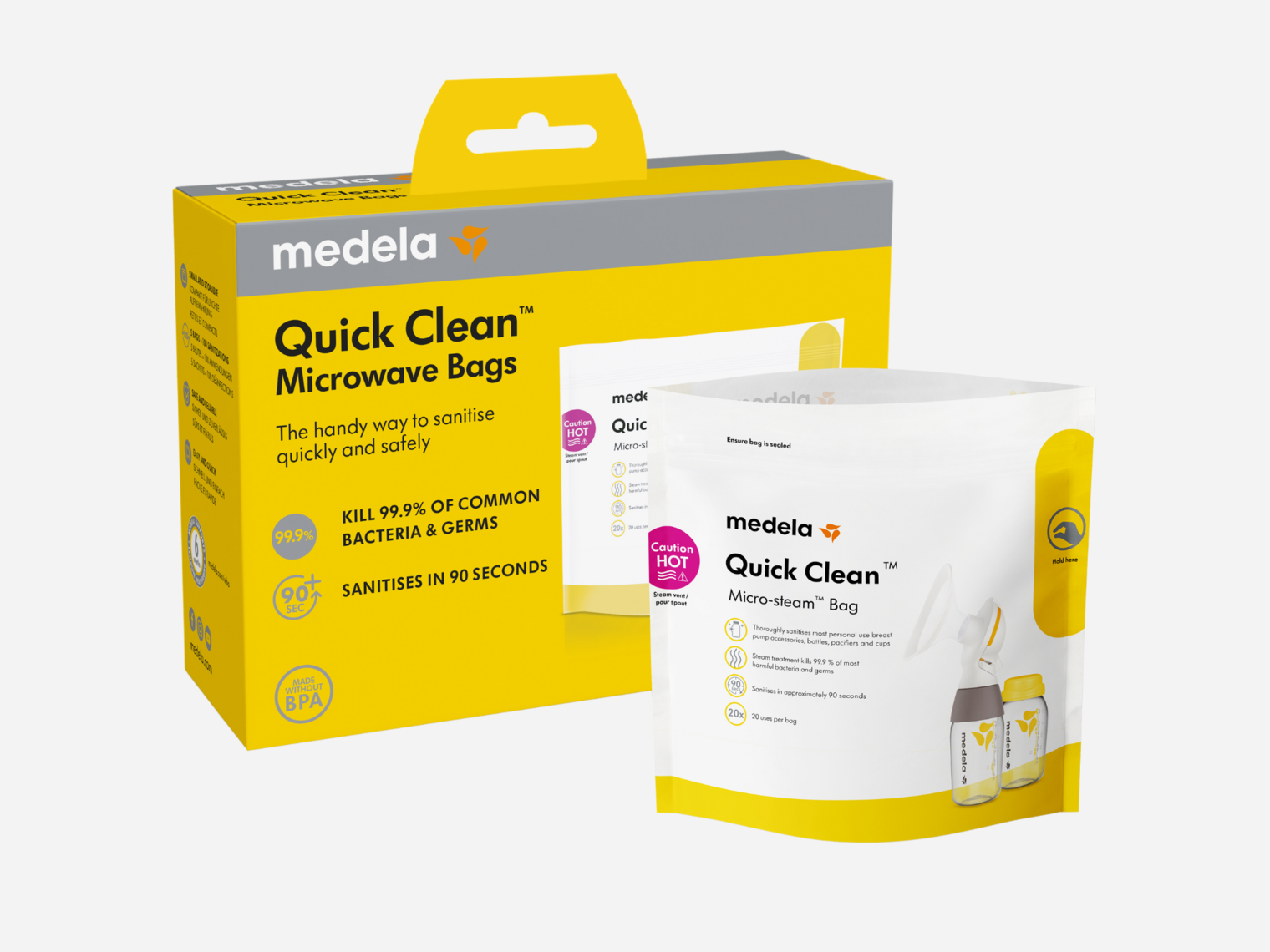 Quick Clean™ Micro-steam™ Bags | Medela