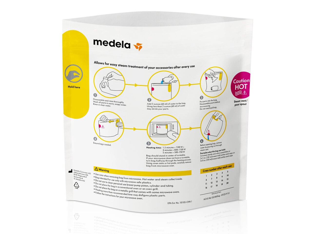 Quick Clean™ Micro-steam™ Bags | Medela