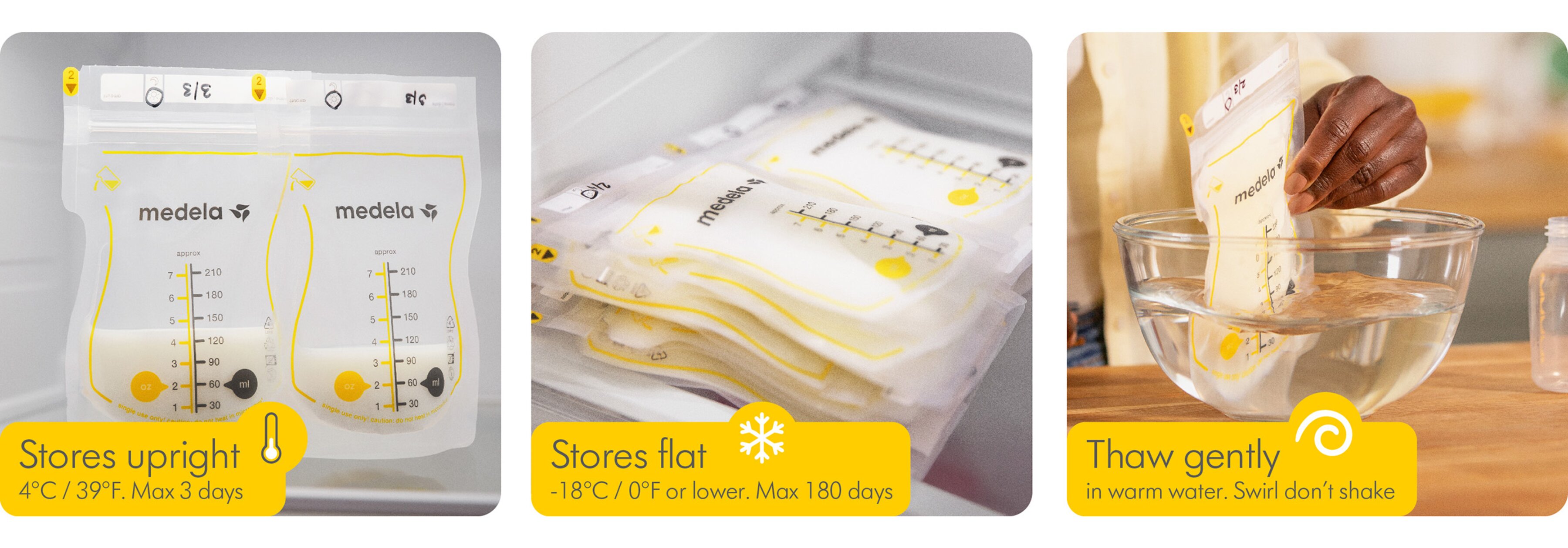 Como conservar, congelar e descongelar leite materno | Medela